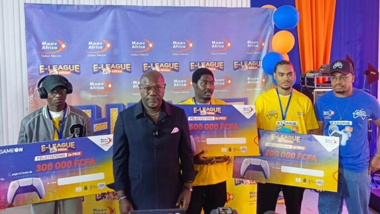 Moov Africa-Gabon Télécom : Kevin Mea, Chriswelle Gauthier et Chonville ...