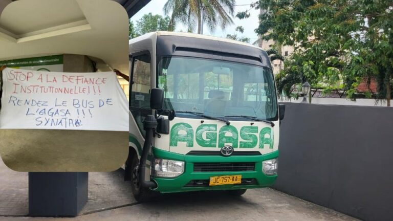 AGASA : le SYNATA dénonce la confiscation des clés du bus du personnel par une membre du cabinet ...