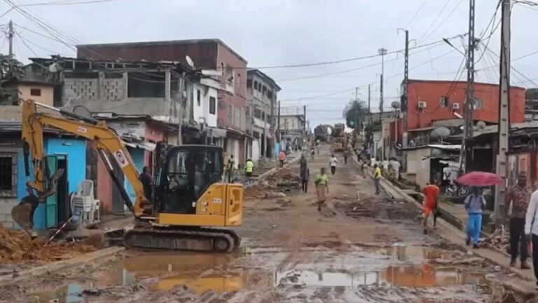 Libreville : reprise des travaux sur l’axe Cosmo Park-Poste d’Akébé ...